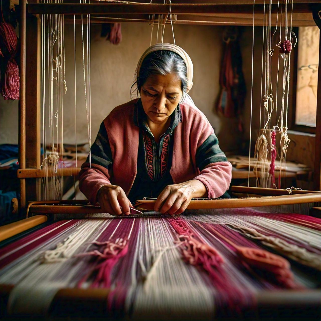 The Weaver's Life: Crafting Beauty from Threads – THE SUDESHI WEAVING